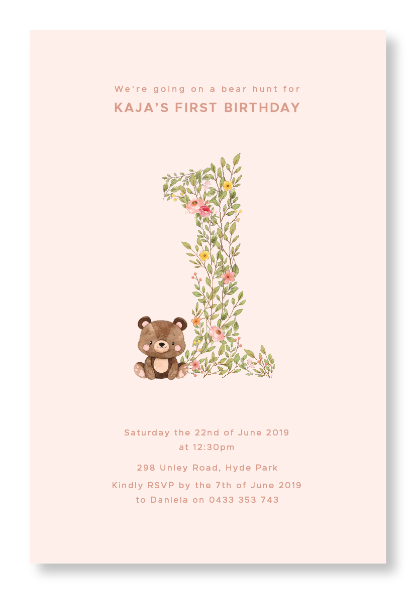 Bear Hunt Invitation – Bluebelle Studio