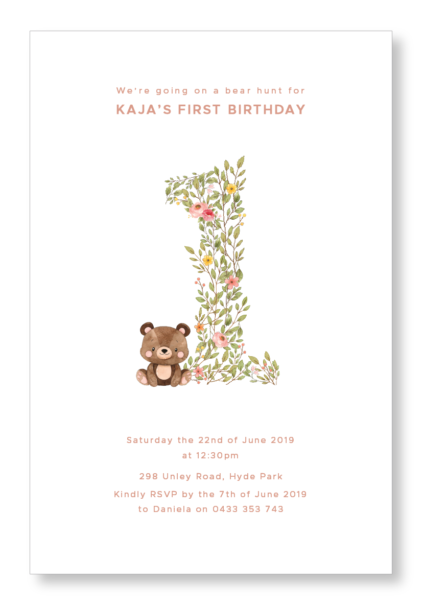 Bear Hunt Invitation – Bluebelle Studio
